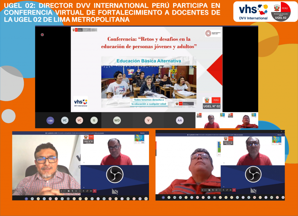 UGEL 02: DIRECTOR DVV INTERNATIONAL PERÚ PARTICIPA EN CONFERENCIA ...